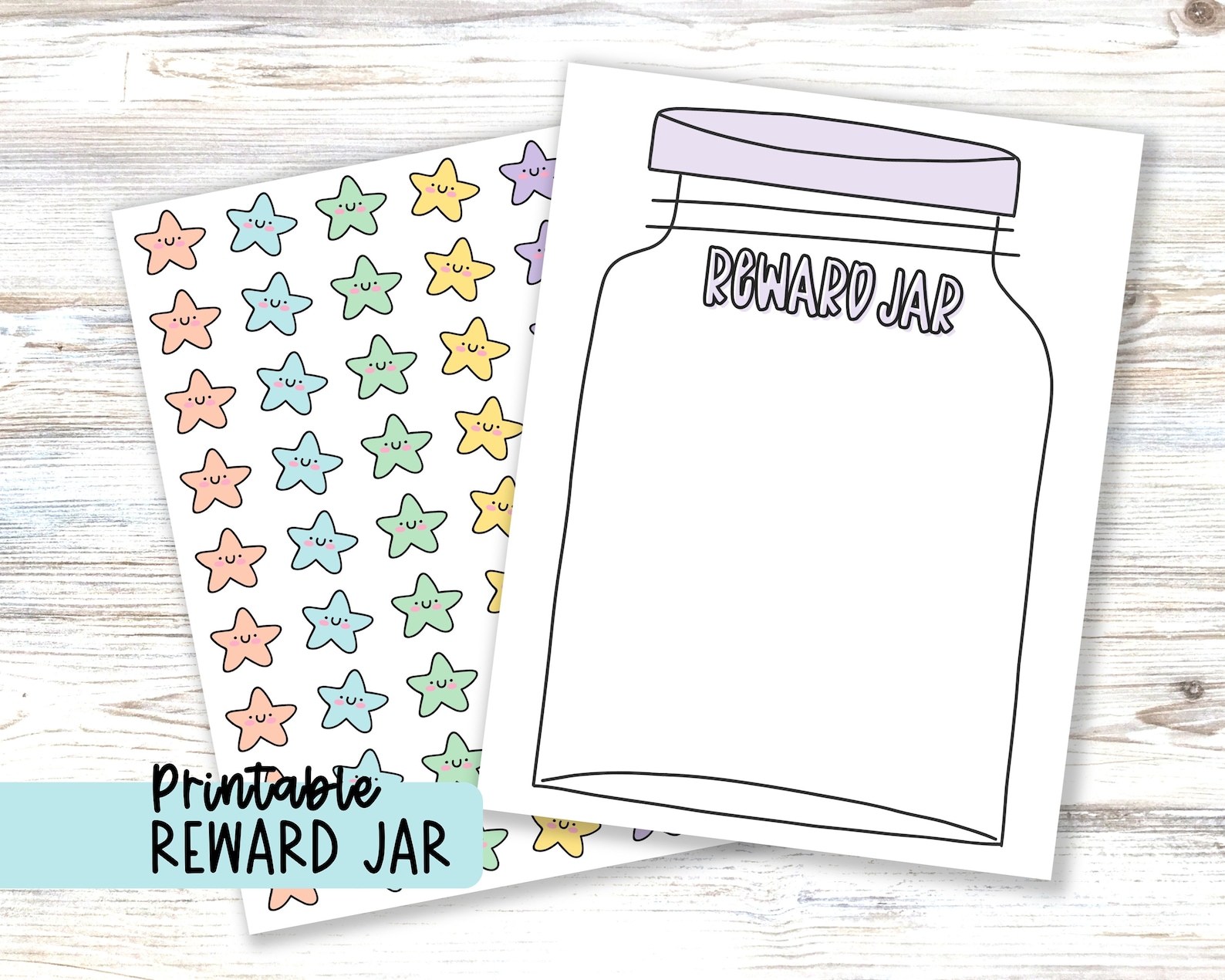 Reward Jar Reward Sticker Chart, Good Behavior Incentive for Kids ...