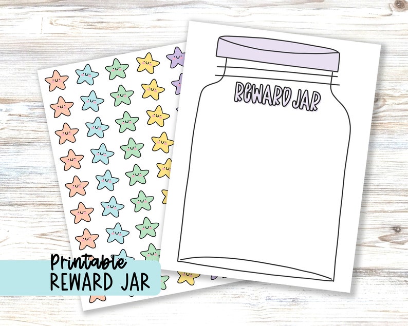 Reward Jar Reward Sticker Chart, Good Behavior Incentive for Kids ...