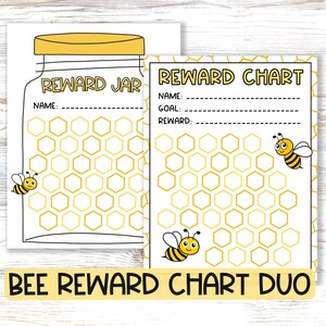 Printable Bee's Reward Jar for Kids, Classroom Positive Behavior Reward ...