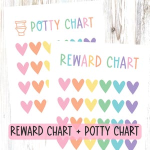 Editable Reward Chart for Kid Sticker Chart for Positive Behavior Teen ...