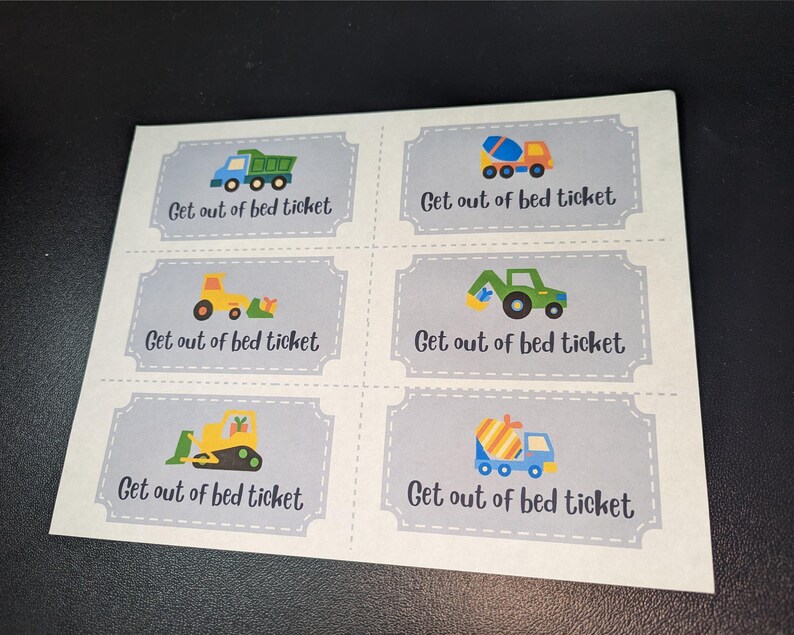 Bedtime Pass for Sleep Training Toddlers Printable Get Out of Bed ...