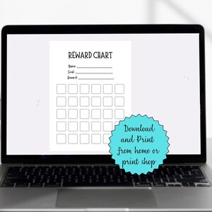 Editable Reward Chart for Kid Sticker Chart Positive Behavior Teen ...