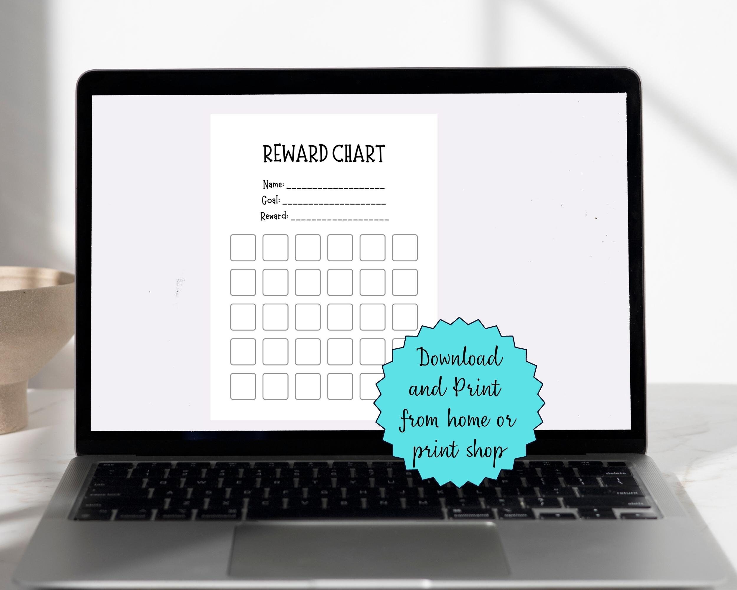 Editable Reward Chart for Kid Sticker Chart Positive Behavior - Etsy UK