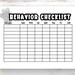Behavior Checklist Earn Screen Time, Reward Sticker Chart, Weekly ...