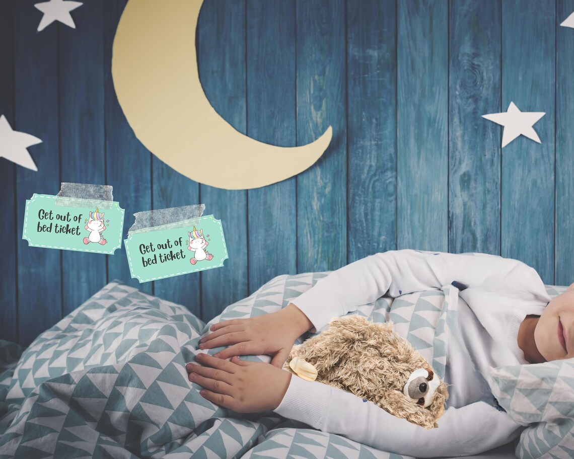 Bedtime Pass for Sleep Training Toddlers Printable Get Out of Bed ...