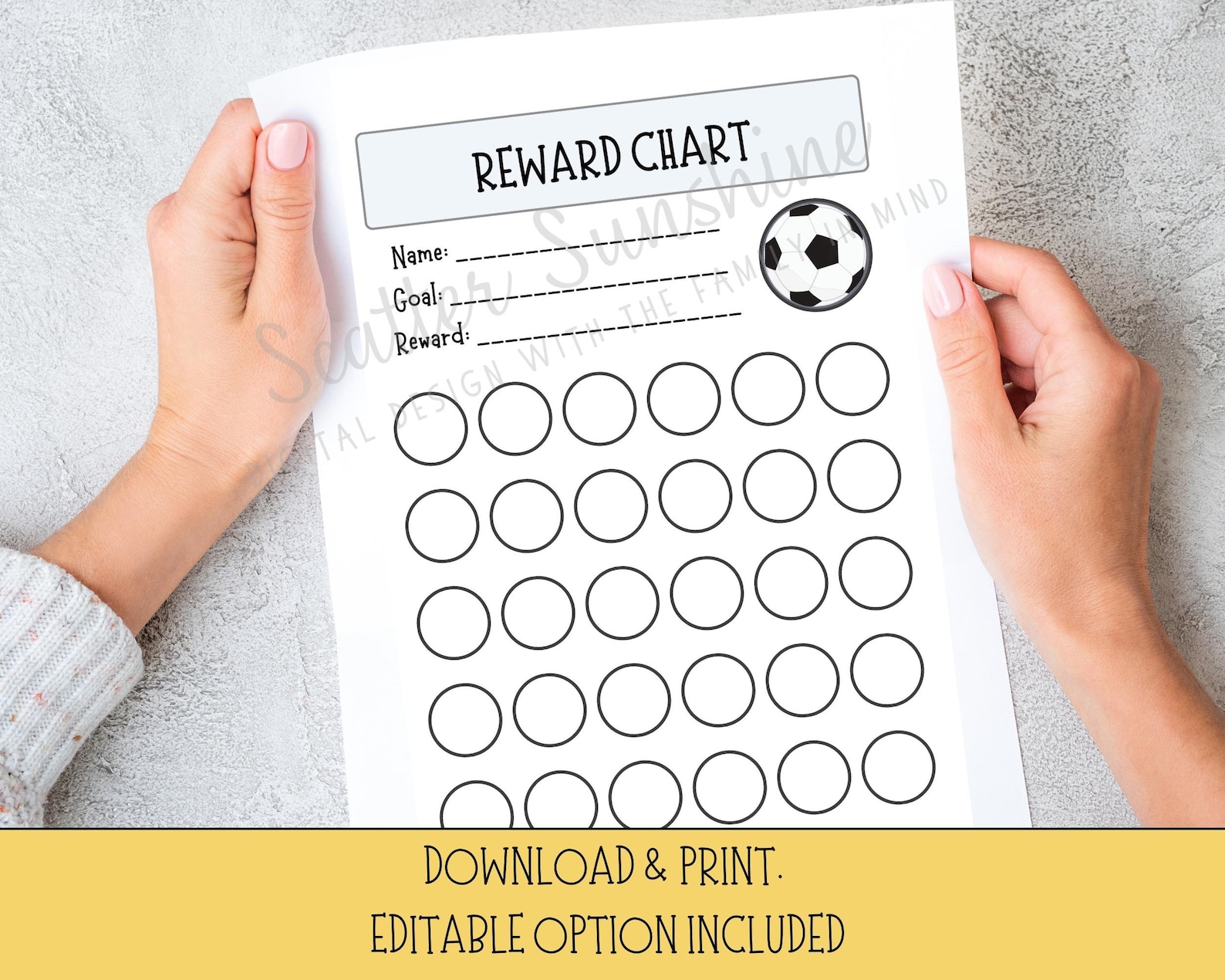 Editable Reward Chart for Kid Sticker Chart for Positive Behavior Teen ...
