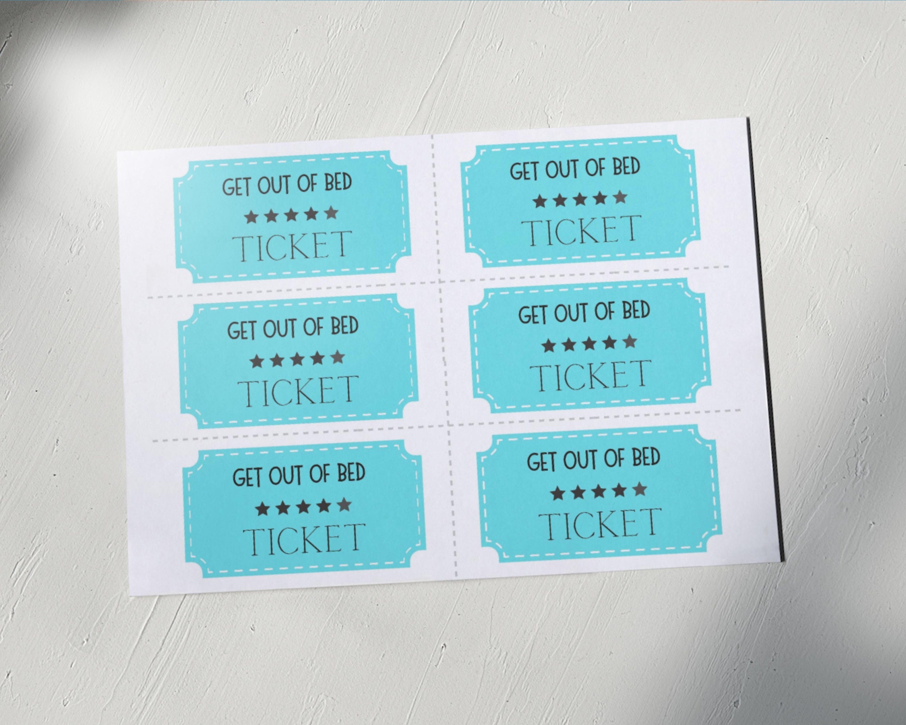 Bedtime Pass for Sleep Training Toddlers Printable Get Out of Bed ...