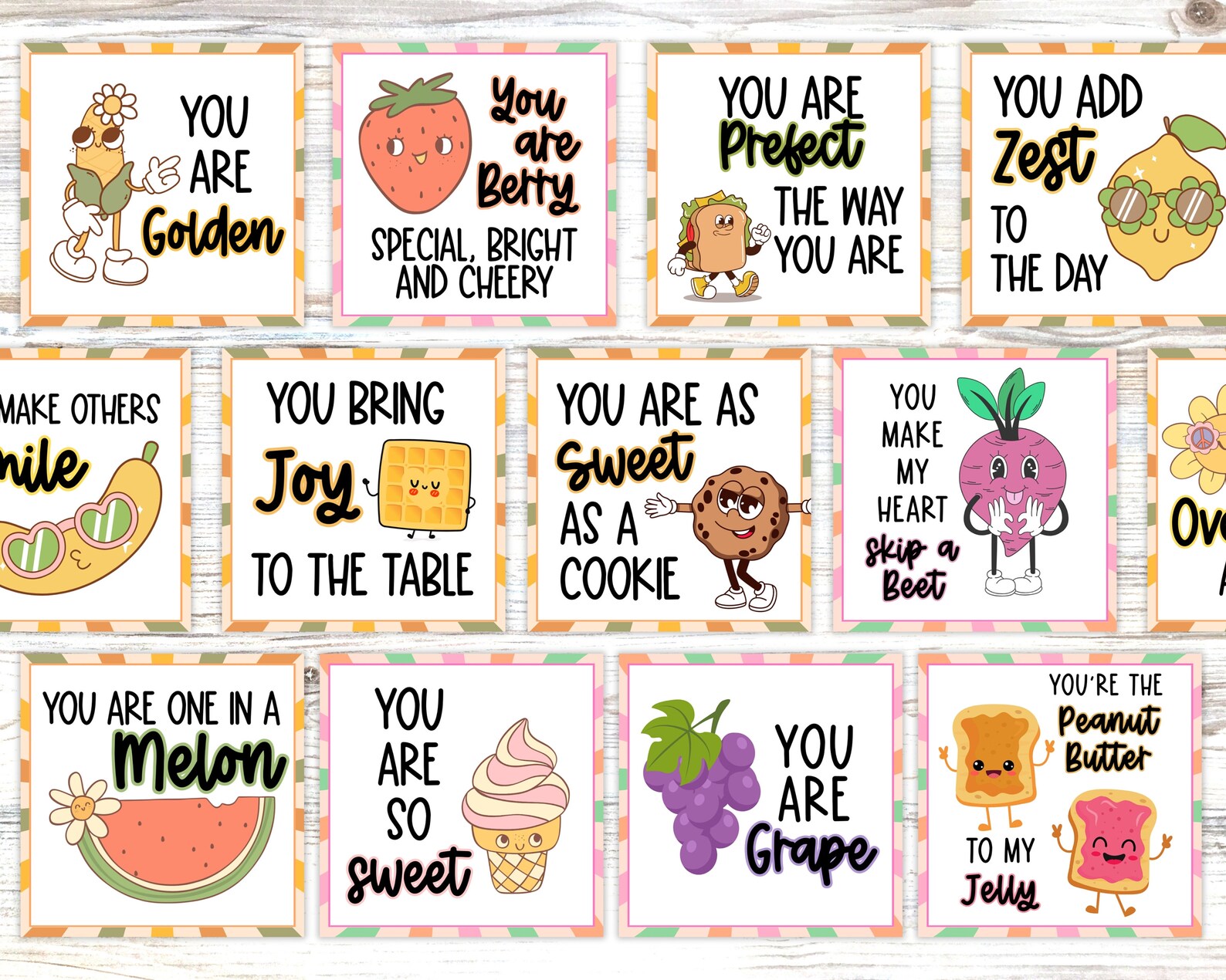Lunch Box Notes, Positive Affirmation Cards for School Lunch, Back to ...