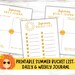Printable Bucket List & Summer Camp Reflection Prompted Journal for ...