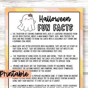 Halloween Party Games Printable - Fun Facts & Trivia Questions Bundle ...