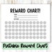 Printable Rainbow Reward Chart for Kid Sticker Chart Positive Behavior ...