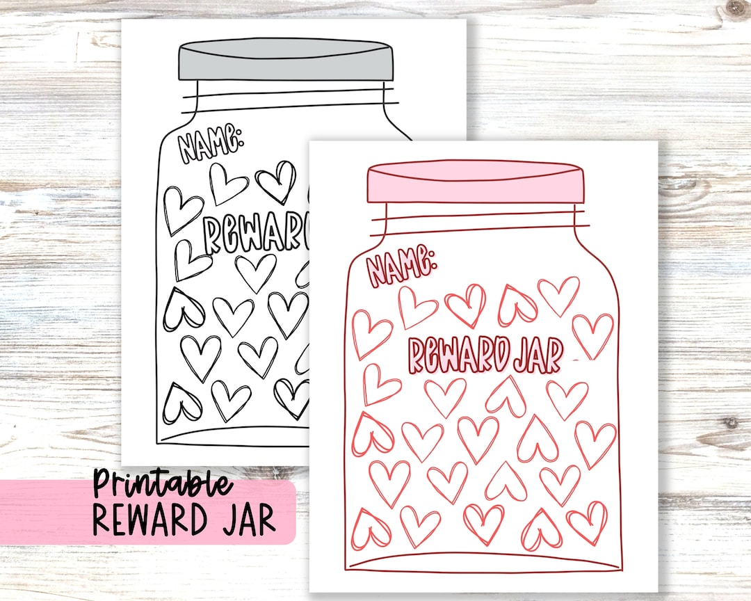 Reward Jar Reward Sticker Chart, Kid Good Behavior Incentive ...