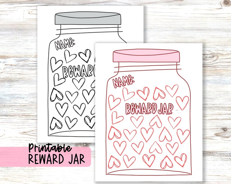 Reward Jar Reward Sticker Chart, Kid Good Behavior Incentive ...