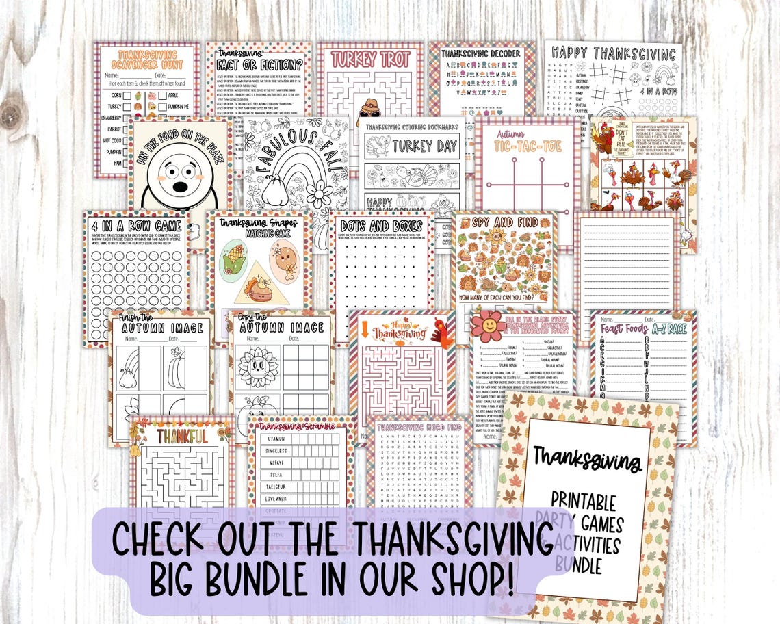 Printable Party Games, A-Z Race of Feast Foods, Fun Facts and Trivia ...