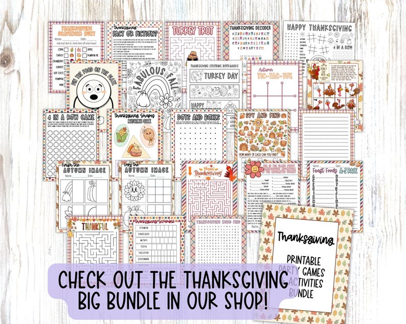 Printable Party Games, A-Z Race of Feast Foods, Fun Facts and Trivia ...