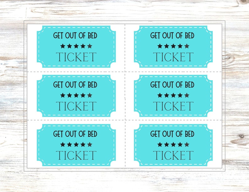 Bedtime Pass for Sleep Training Toddlers Printable Get Out of - Etsy
