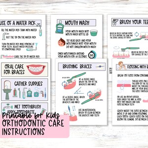 Tooth Brushing & Flossing Sticker Chart, Weekly Reward Chart for Kids ...