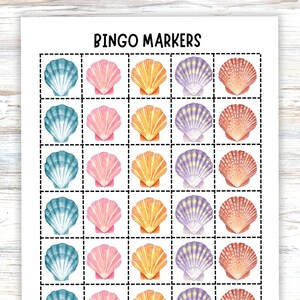 Bingo Game & Playing Card Deck Bundle, Printable Under the Sea ...