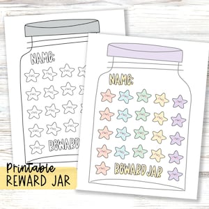 Reward Jar Reward Sticker Chart, Good Behavior Incentive for Kids ...