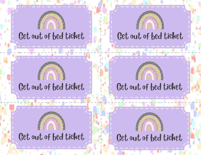 Bedtime Pass for Sleep Training Toddlers Printable Get Out of - Etsy