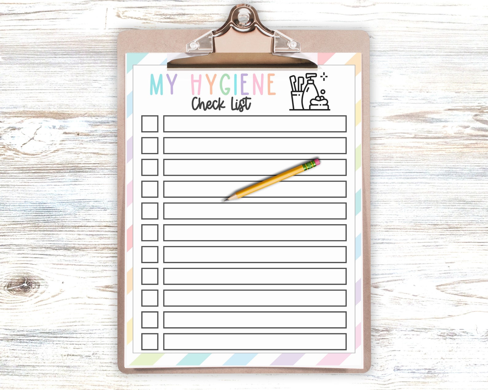 Checklist Bundle for Kids and Teens, My Hygiene Checklist, Earn Screen ...