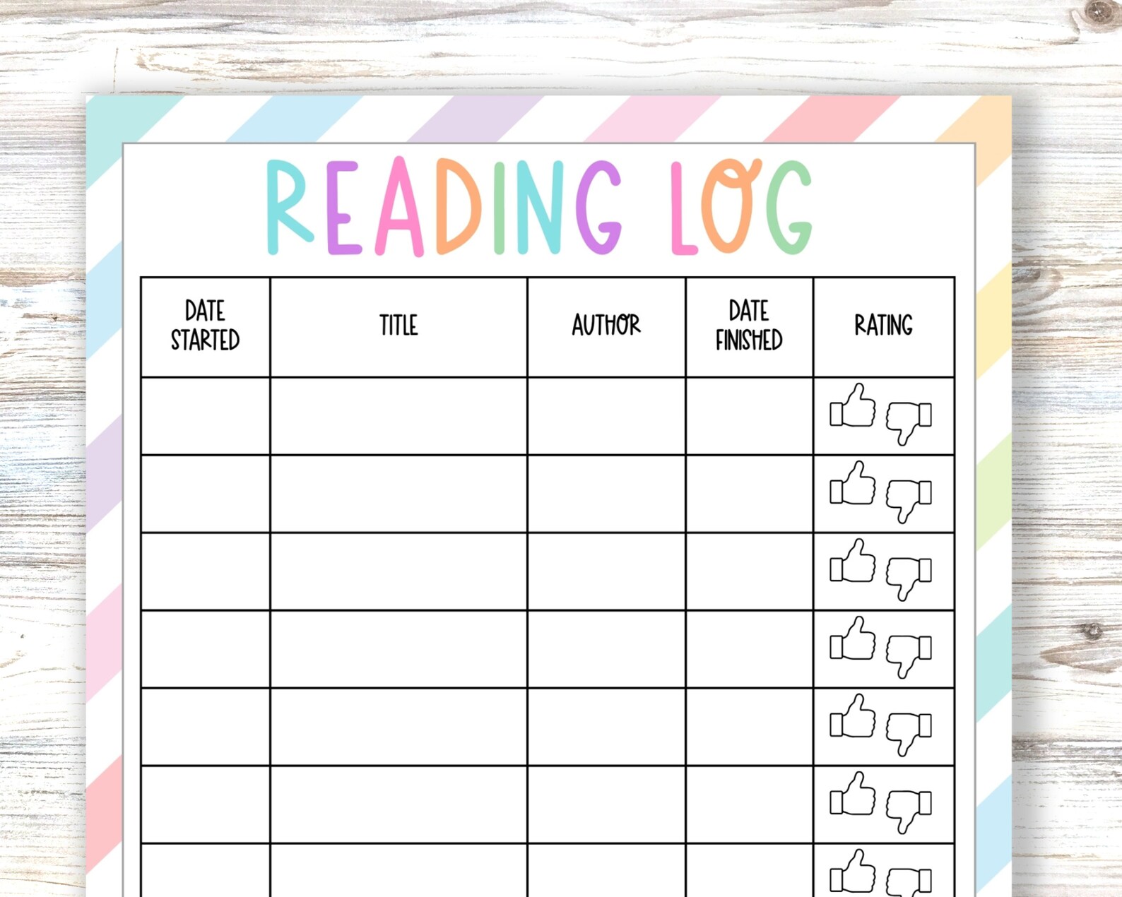 School Reading Log, Reading Reward Chart, 20 Minute Daily Homework ...