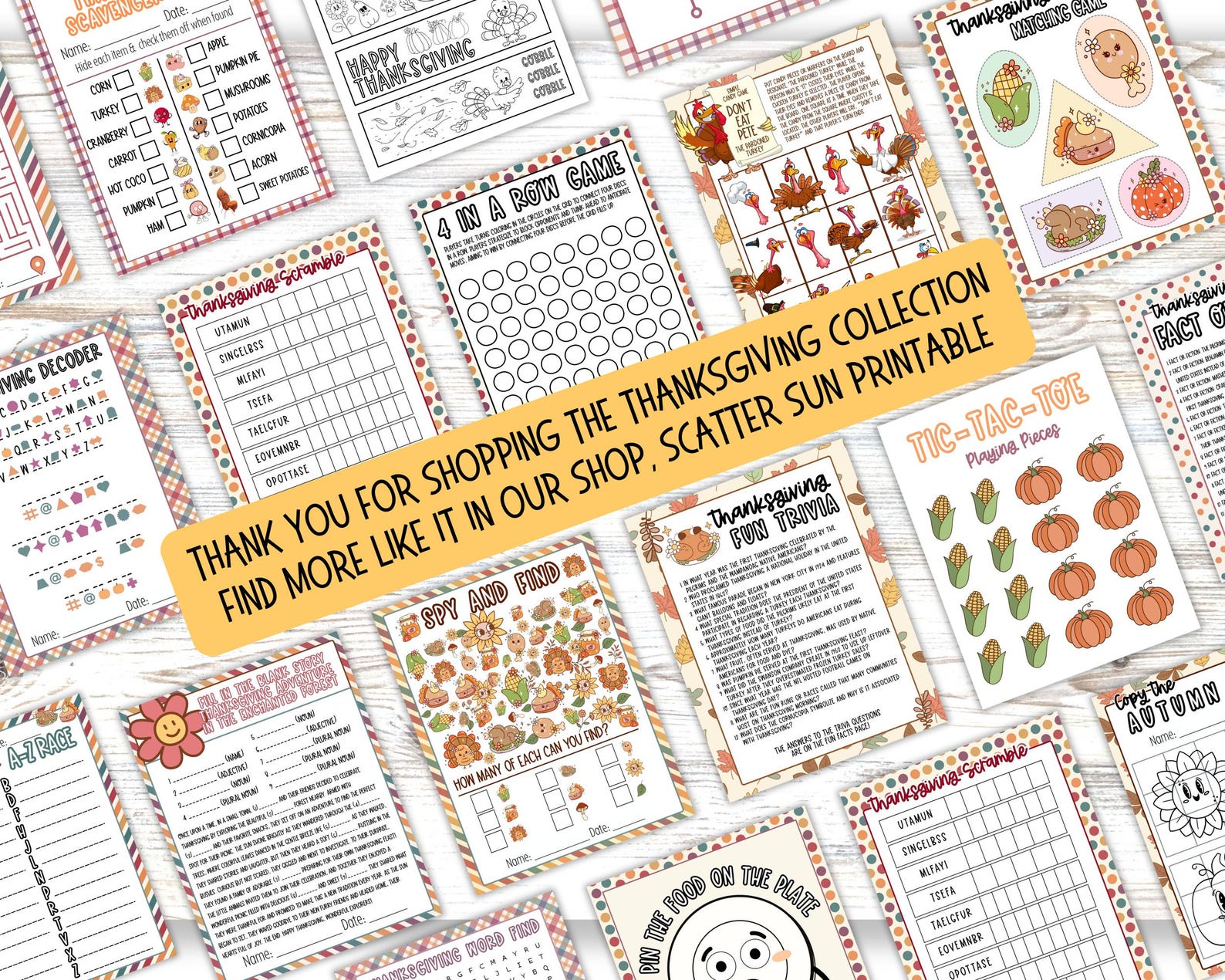 Printable Party Games, A-Z Race of Feast Foods, Fun Facts and Trivia ...