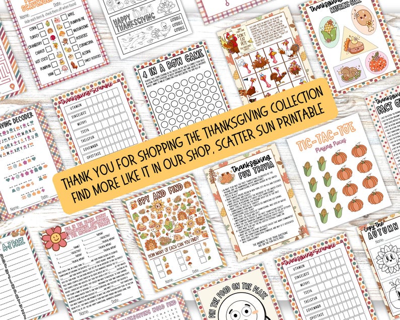 Printable Party Games, A-Z Race of Feast Foods, Fun Facts and Trivia ...