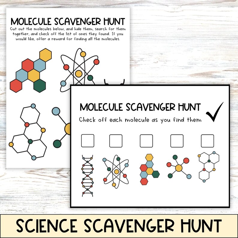 STEM Scavenger Hunt, Science Technology Engineering Math, Birthday ...