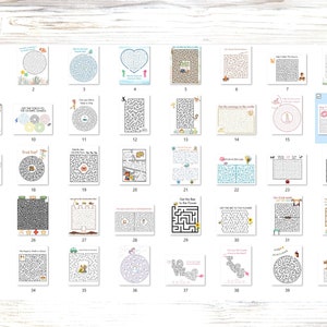 Mazes for Kids Puzzle Book Printable Activity Pages Learning Activity ...