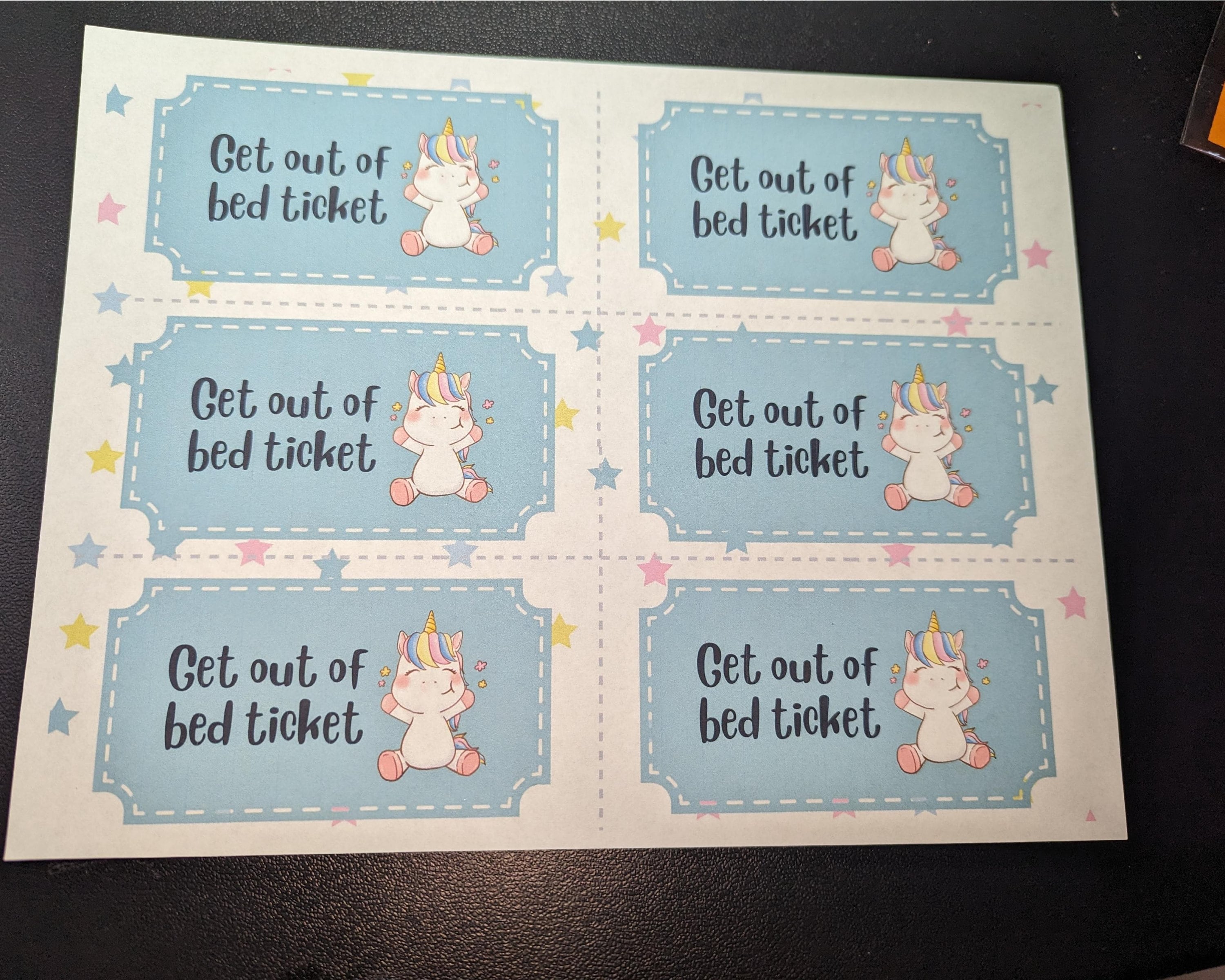 Bedtime Pass for Sleep Training Toddlers, Printable Get Out of Bed ...