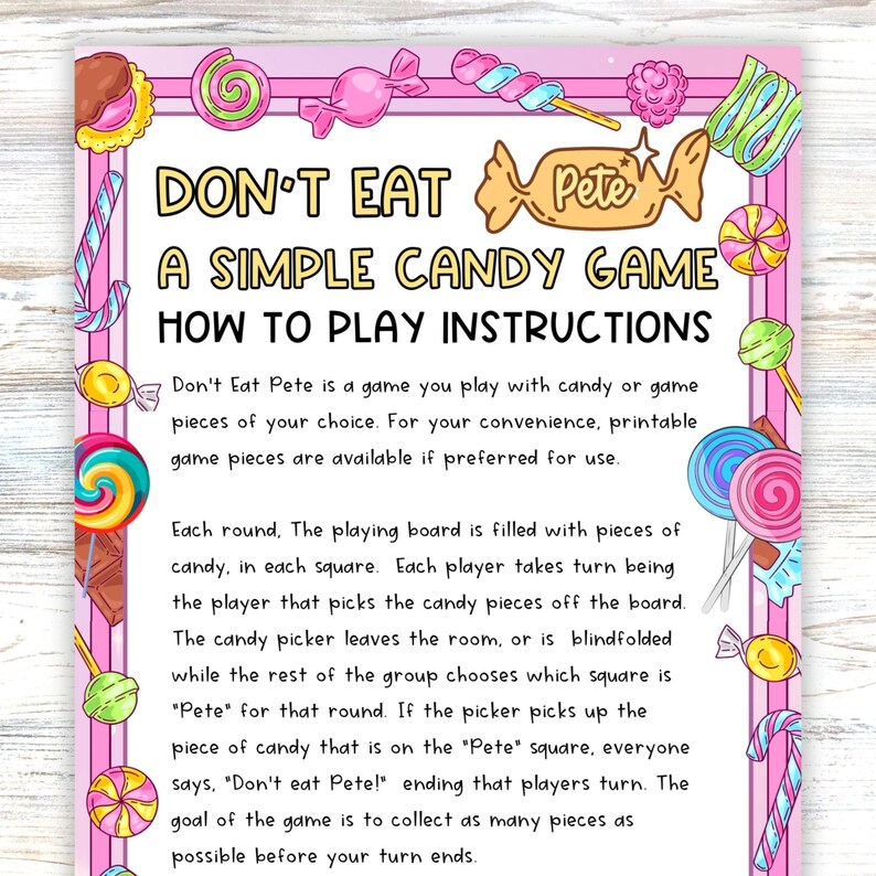 Don't Eat Pete the Cupcake, Fun Easy Birthday Party Activity or Kids ...
