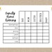Printable Family Home Evening Chart Editable FHE Chart Assignments for ...