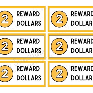 Reward Dollar Reward Money Good Behavior Reward System for - Etsy