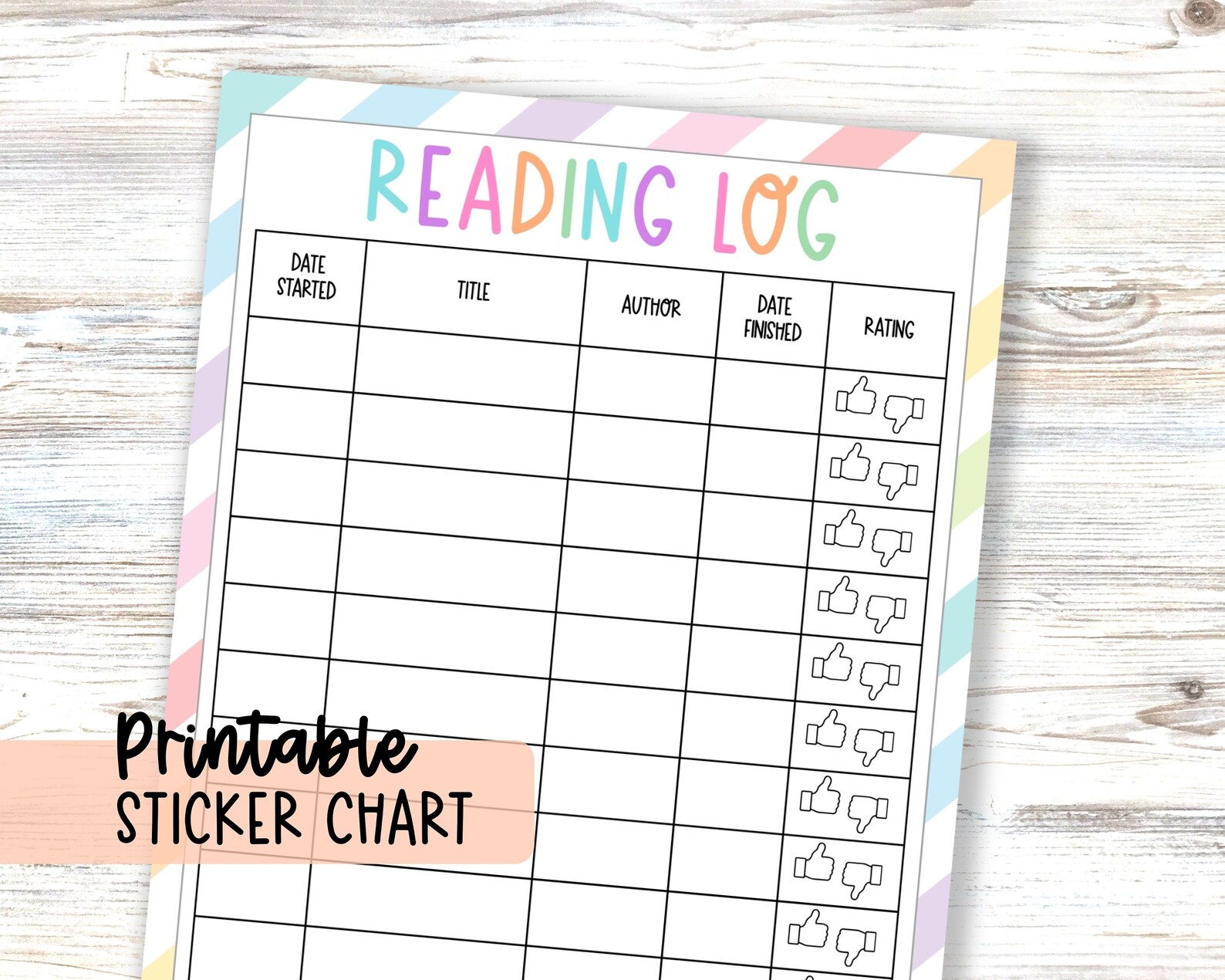 School Reading Log, Reading Reward Chart, 20 Minute Daily Homework ...