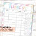 School Reading Log, Reading Reward Chart, 20 Minute Daily Homework ...