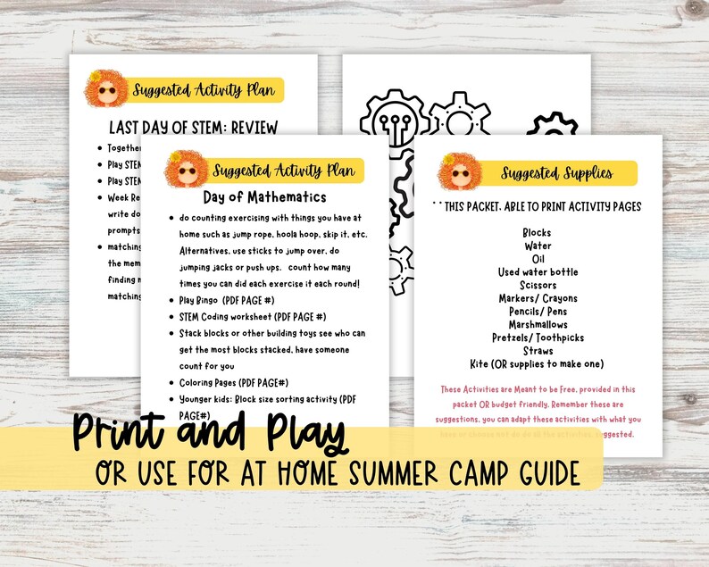 STEM Activity Bundle Printable Pack for Kid Multiple Ages, Include ...