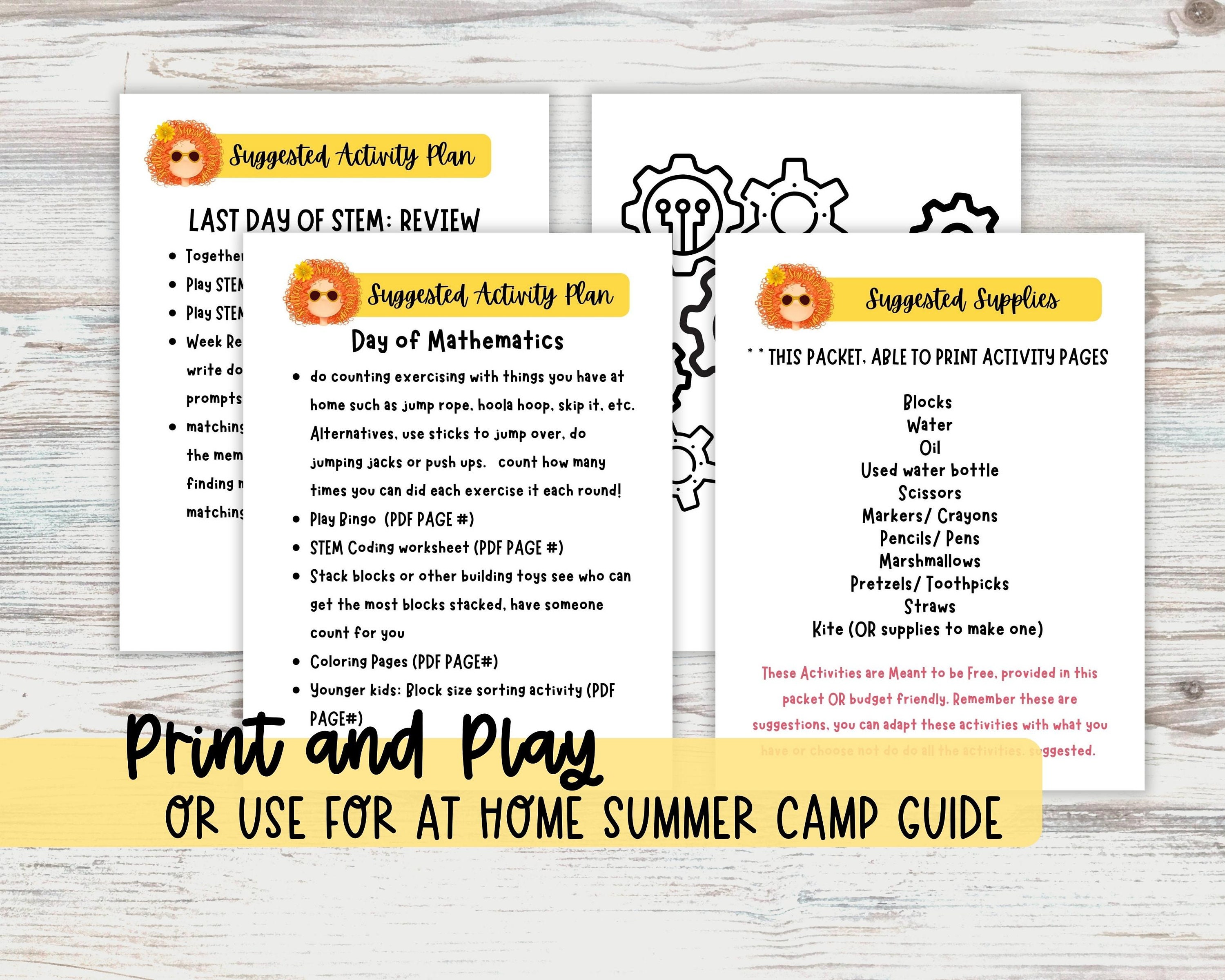 STEM Activity Bundle Printable Pack for Kid Multiple Ages, Include ...