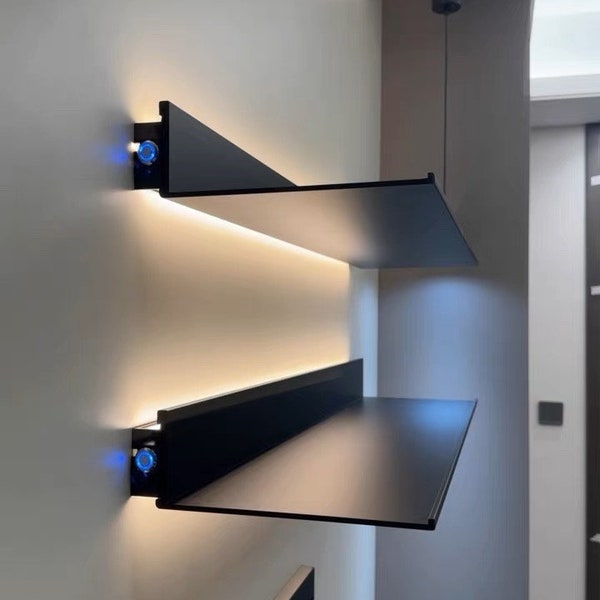 Floating Shelves With Led Lights - Etsy