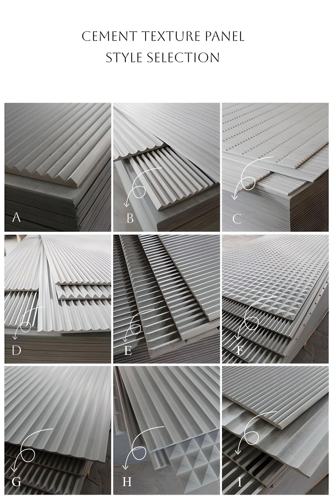 3D Texture Cement Decor Wall Panel Reeded fluted Slate - Etsy