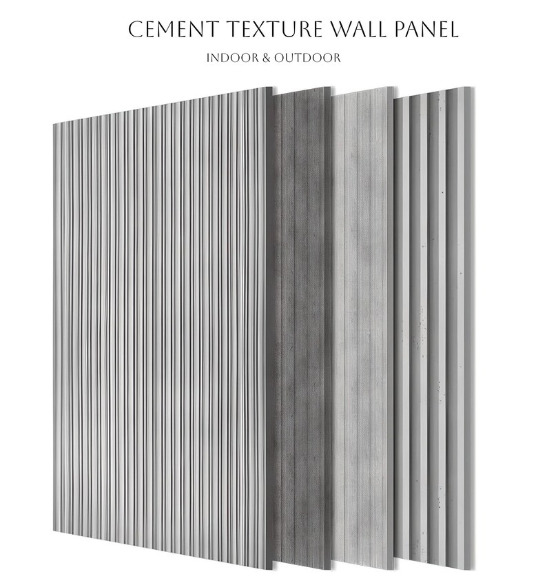 3D Texture Cement Decor Wall Panel Reeded fluted Slate - Etsy
