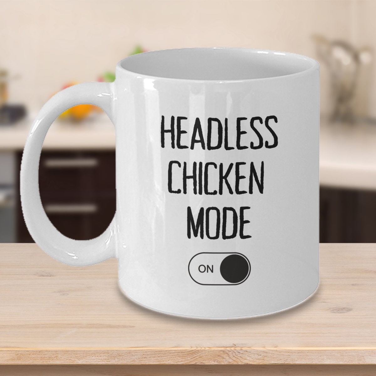 Funny Mugs, Headless Chicken Mode, Great Gift for Coworker, Men, Women ...