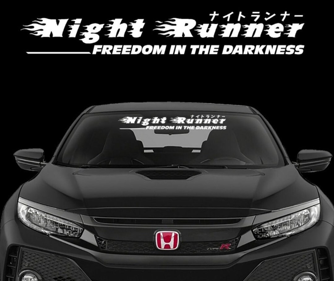 Night Runner Decal Sticker Japanese Style Freedom in the - Etsy