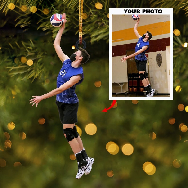 Personalized Volleyball Player Photo Ornament Volleyball - Etsy