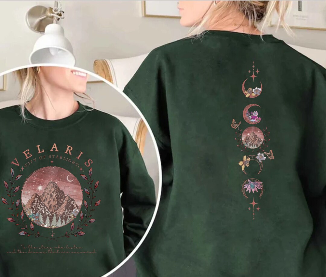 ACOTAR Velaris 2 Sided Sweatshirt, Velaris City of Starlight Sweatshirt ...