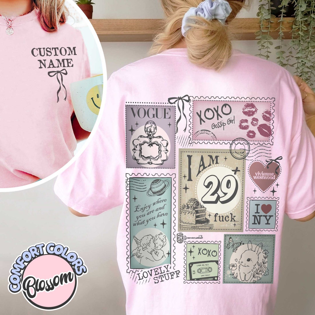 I Am 29 Plus Middle Finger Comfort Colors Shirt, Personalized Birthday ...