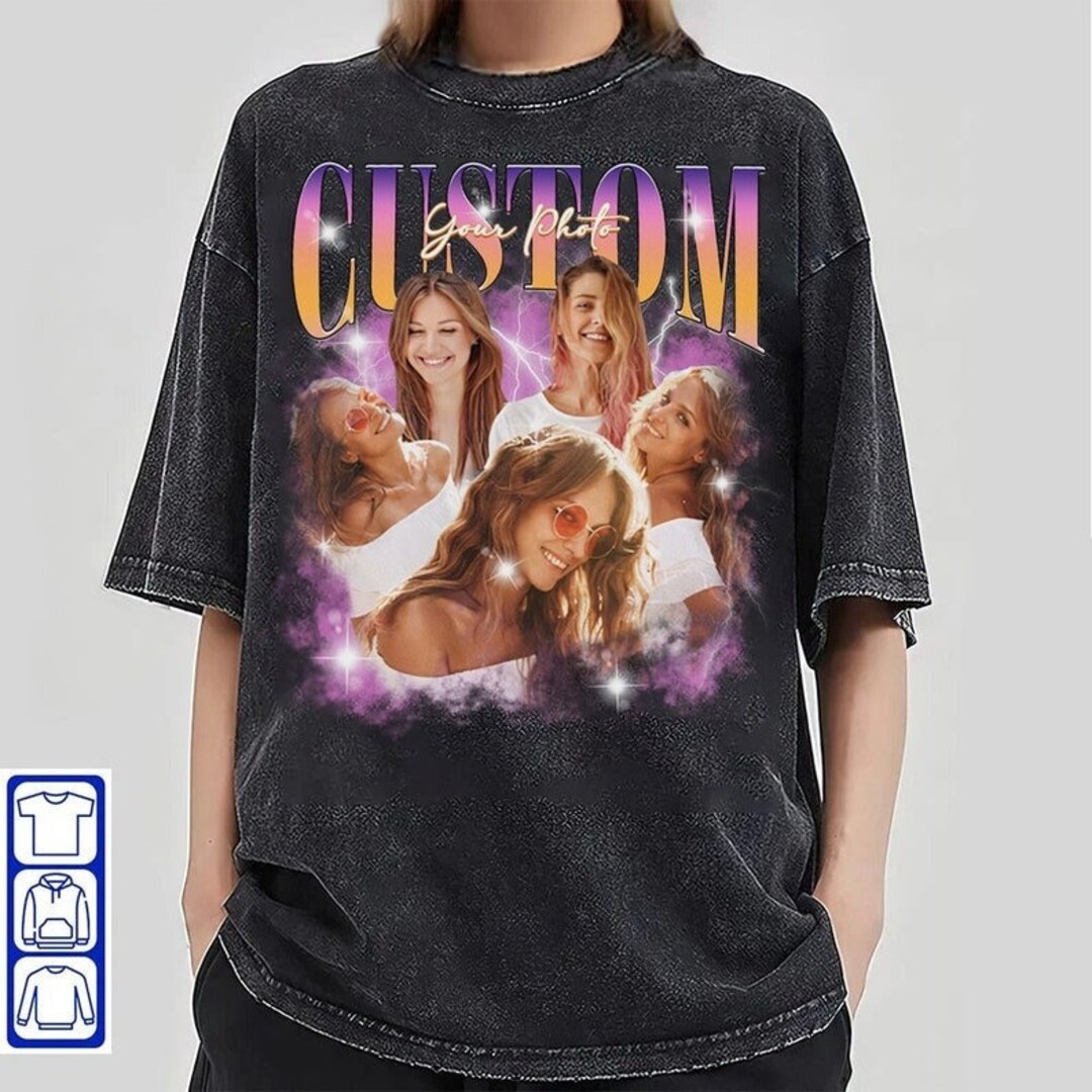 Custom Bootleg Rap Tee, Vintage Custom Funny Rap Shirt, Custom Photo ...