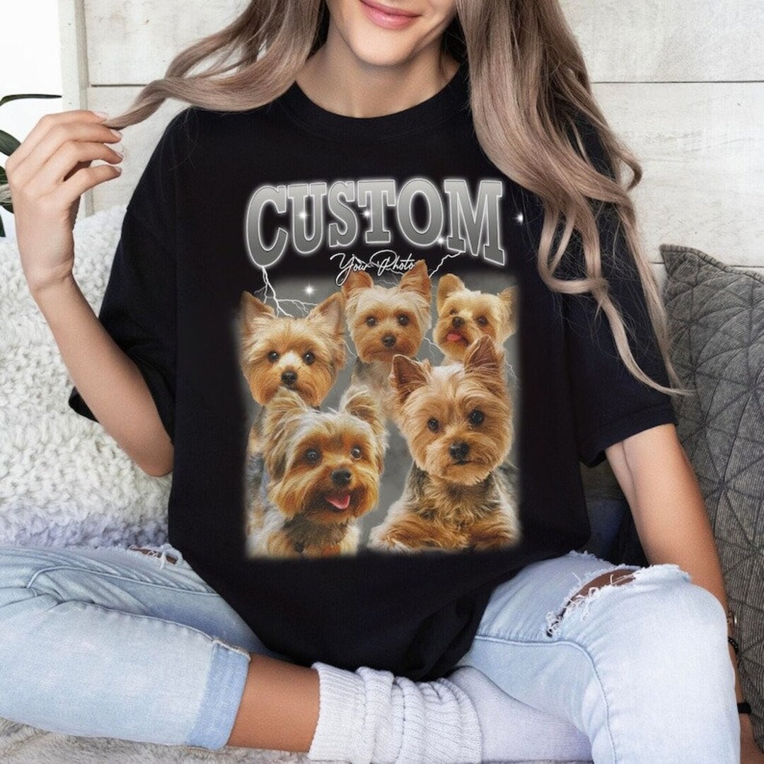 Custom Bootleg Shirt With Your Photo-vintage 90s Inspire - Etsy