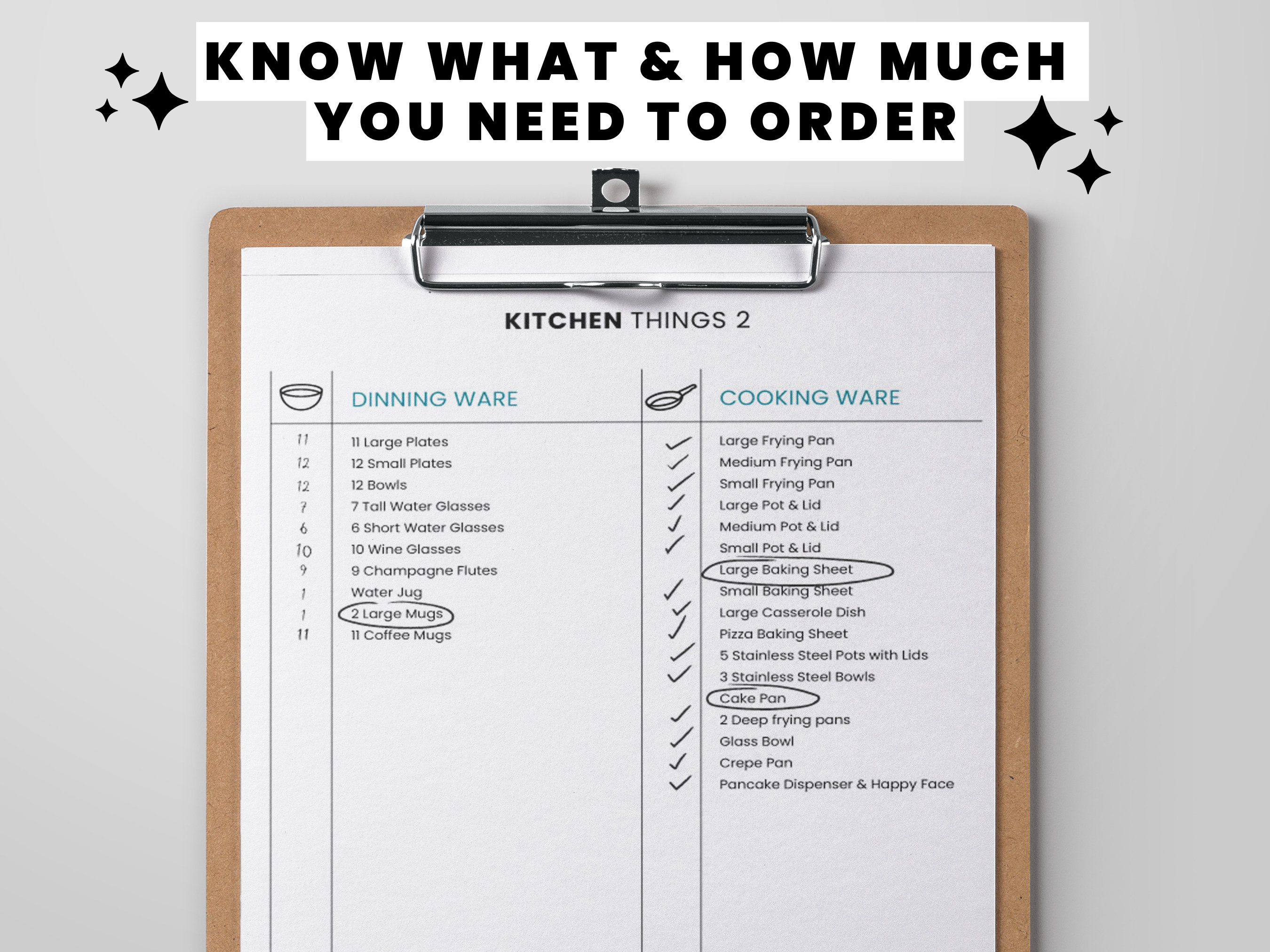 Inventory Checklist Editable Printable Canva Template Airbnb VRBO ...