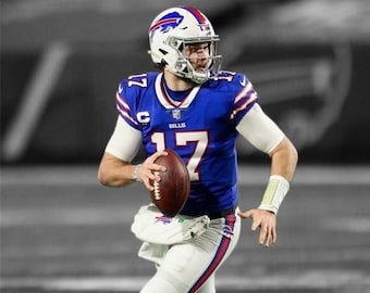 Josh Allen Buffalo Bills Minimalist Art Etsy